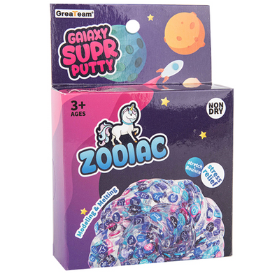 Galaxy Super Putty with Galaxy Zodiac Charms | Toymate