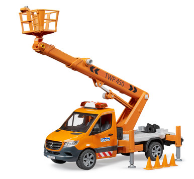 MB Sprinter with Work Platform and Light + Sound Module | Toymate