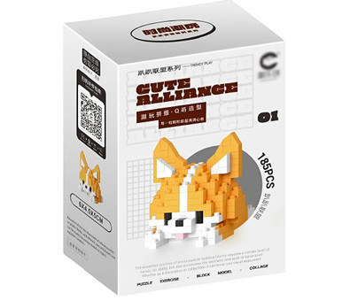 Cute Animal Building Blocks - Corgi | Toymate