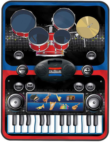 2-in-1 Music Jam Playmat with Drums & Keyboard | Toymate