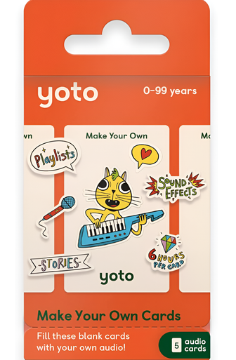 Yoto Make Your Own Cards (Pack of 5) | Toymate