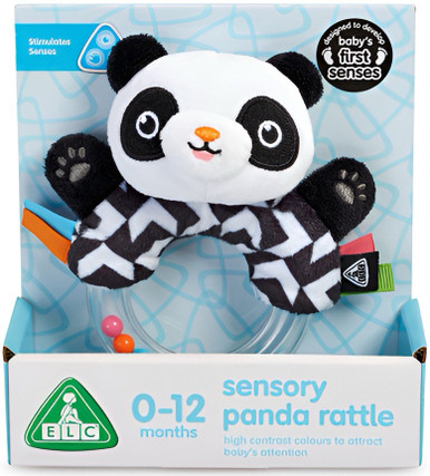 Early Learning Centre - Black & White Sensory Panda Rattle | Toymate