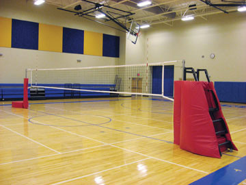 Indoor Volleyball System - Free Standing Systems - VB-CF: Collapsible ...