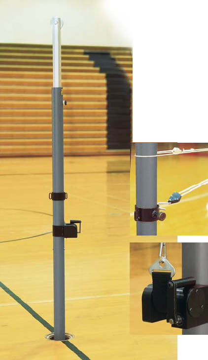 Indoor Volleyball System - Steel Systems - VB-2100 Steel Pro Series ...