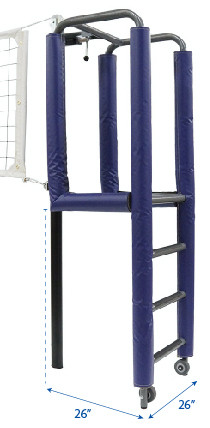 Aluminum-Clamp-On Referee Stand with Tubular Padding