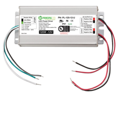 PL-120-12-U Principal 2-Channel LED Power Supply | 120W (60W x 2) 12VDc