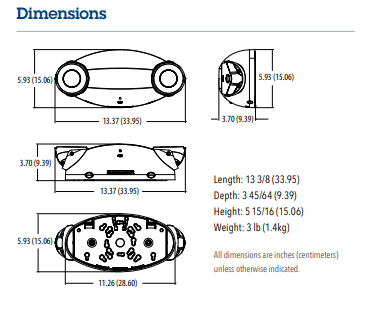 ELM4L ELM4LB Lithonia Quantum LED Adjustable Optics Emergency Light ...