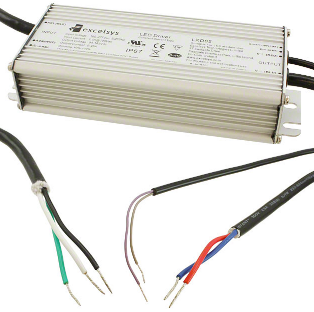 Excelsys Technologies LXD85-1050SW 85W Dimmable Constant Current LED Driver