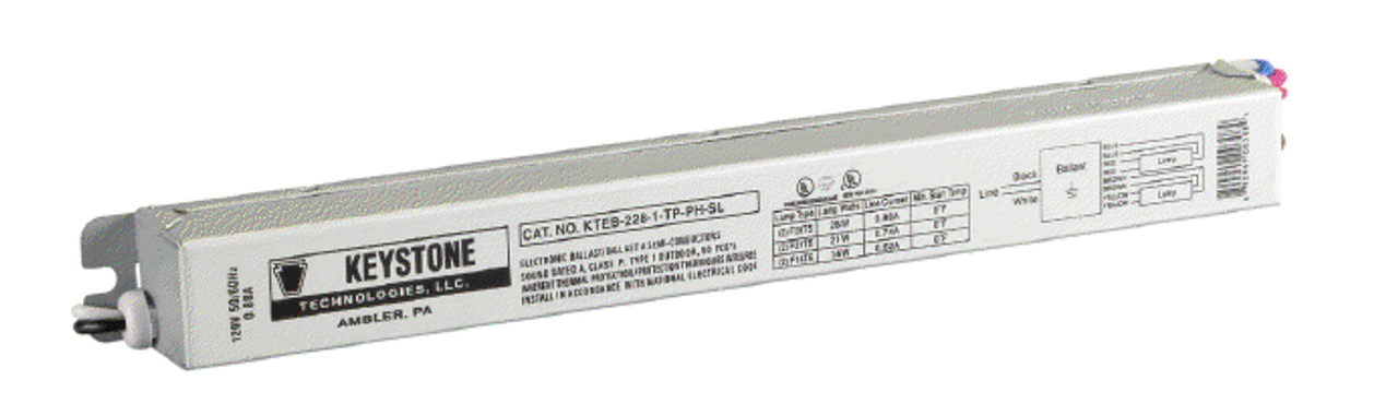 KTEB-228-1-TP-PH-SL Keystone Fluorescent T5 Ballast - Slim Case