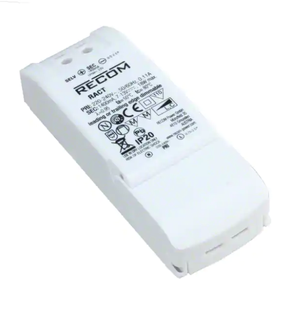 RACT09-500 RECOM LED Driver AC/DC Converter | 9W 500mA