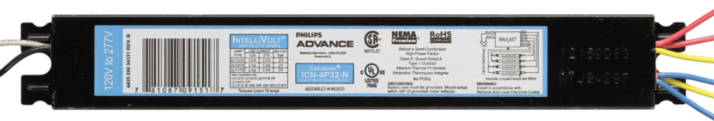 ICN-4P32-N Advance Centium Electronic Fluorescent Ballast | Instant Start