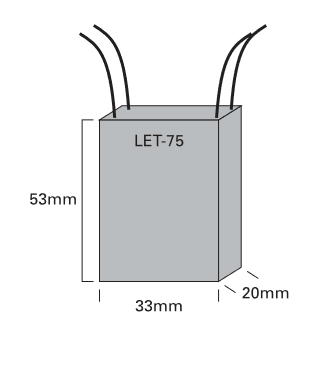 LET-75 GE Lightech (66947) Dimmable Transformer | 75W 12V Dimmable