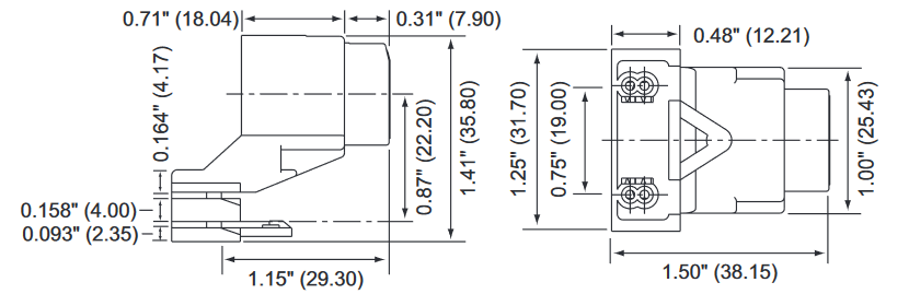 T8 to T5 Socket Conversion | Spring-End Unshunted Slide-Mount