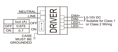CI034C070V048CDX1 Advance CertaDrive LED Driver | 34W 675mA/700mA Dimmable