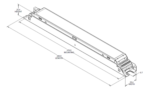 OT50W/PRG1400C/UNV/DIM/L Osram OPTOTRONIC 50W Programmable LED Drive