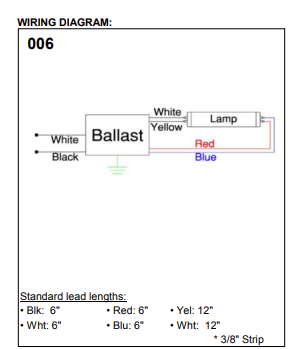 SS48P ROBERTSON Magnetic Ballast | F4T5, F6T5, F8T5 Lamps