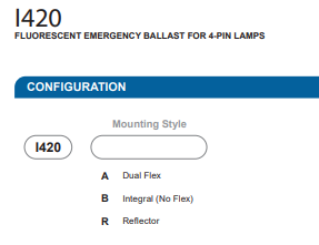 I420 B IOTA (I-420-EM-B) Compact Emergency Lighting Battery Pack Ballast
