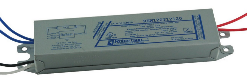 RSW120T12120 Robertson Electronic Ballasts | F20T12 Lamps + others
