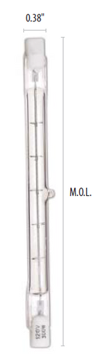 Plusrite J120-150W/78mm Double Ended Quartz Lamp