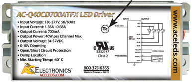 40W Constant Current Two-Channel LED Driver AC Electronics