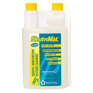 NeutraVac Dental Evacuation Line Cleaner, 32 oz. Metered Dose Bottle ...