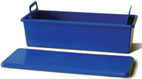 Cidex Blue 13' x 7' x 5' Soaking Tray with Perforated Inner Liner and ...