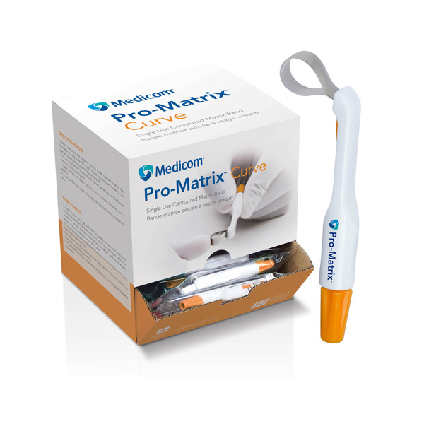 Pro-Matrix Curve Single Use Matrix Band 6 mm, 50/Pk - Dental Wholesale ...