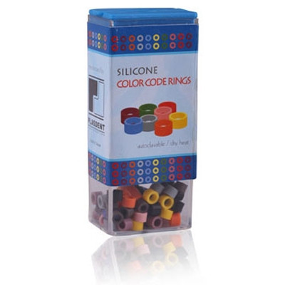 Plasdent Code Rings - Standard ASSORTED 80/Box. Silicone Instrument ...