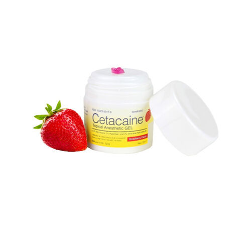 Cetacaine Strawberry, 32 g, Pump Top Jar - Dental Wholesale Direct