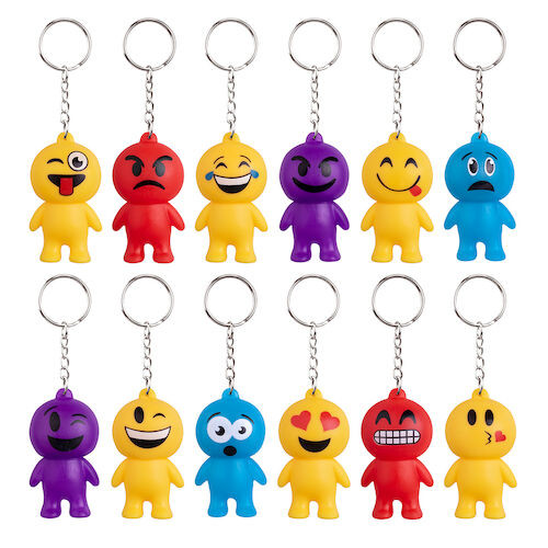 Emoticon Keychains 12/Pkg., JV531 - Dental Wholesale Direct