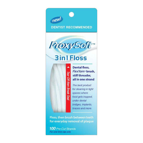 ProxySoft 3-in-1 Floss, 100/Pkg. - Dental Wholesale Direct