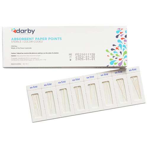 Absorbent Paper Points Sterile Cell-Pack XX-Fine, 200/Box - Dental ...