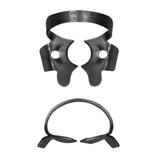 Black Line Rubber Dam Clamp Wingless Size W4 (RDCMW4X) - Dental ...