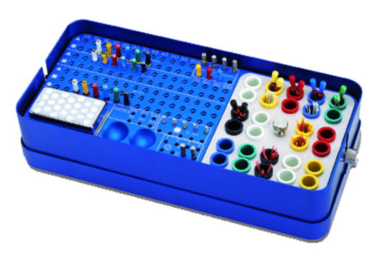 Split Kit Organizer Endo Blue Holds up to 139 Instruments and 28 Paper ...