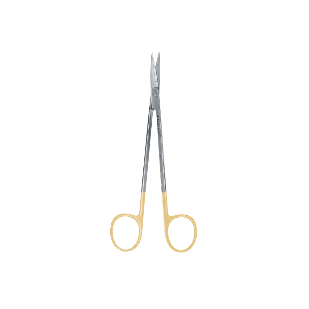 Kelly Scissor Straight, 16CM, 1 Blade Serrated, Tungsten Carbide