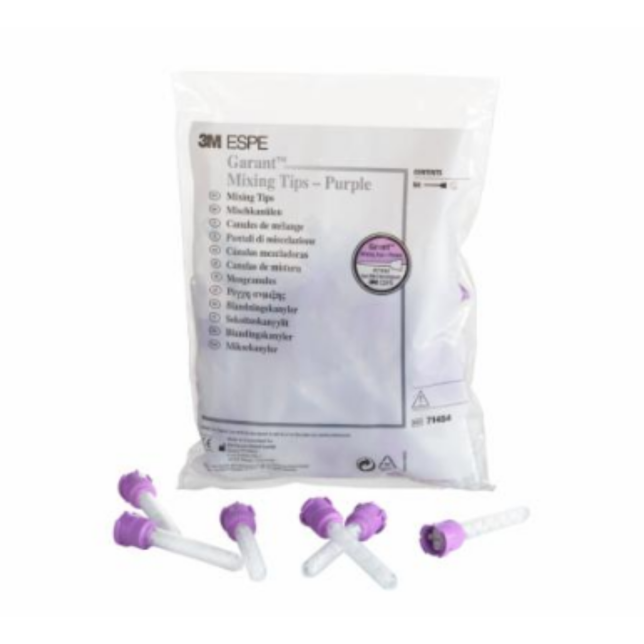 3M ESPE Polyether Mixing Tips Refill, purple, 50 mixing tips