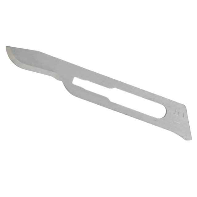OLD- Myco Medical #15 Sterile Carbon Steel Surgical Scalpel Blade, Box ...
