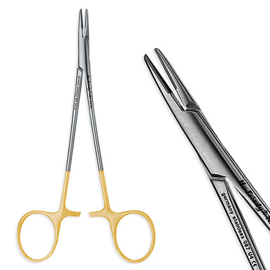 Hu-Friedy 6' Crile-Wood Grooved, Perma-Sharp Needle Holder - Dental ...