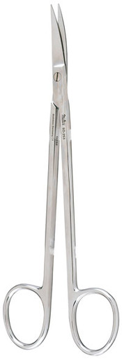 Miltex Scissor - Kelly 6.25 Curved. Surgical scissors with a serrated ...