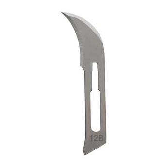 Myco Medical #12 Sterile Stainless Steel Surgical Scalpel Blade, Box of ...