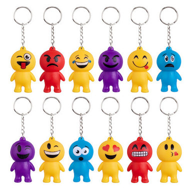 Emoticon Keychains 12/Pkg., JV531 - Dental Wholesale Direct