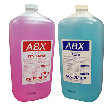 ABX Developer and Fixer Developer/Fixer, 2 Gallon Each, 4/Case - Dental ...