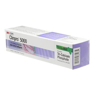 Clinpro 5000 Anti-Cavity Toothpaste (1.1% Sodium Fluoride), Vanilla ...
