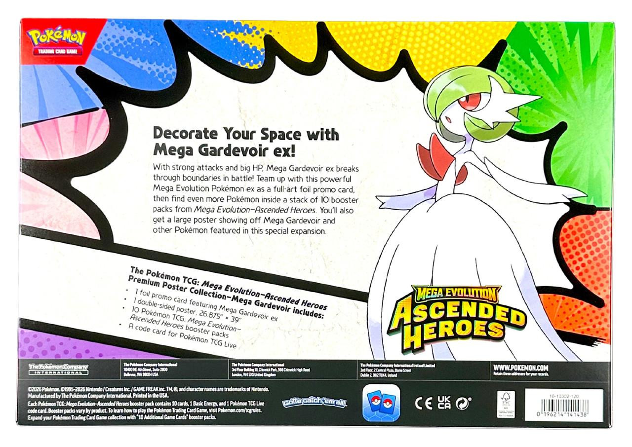 Pokemon Mega Evolution Ascended Heroes Premium Poster Collection Box