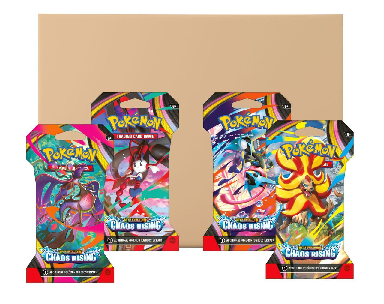 Pokemon Mega Evolution Chaos Rising Sleeved Booster 144 Pack Case