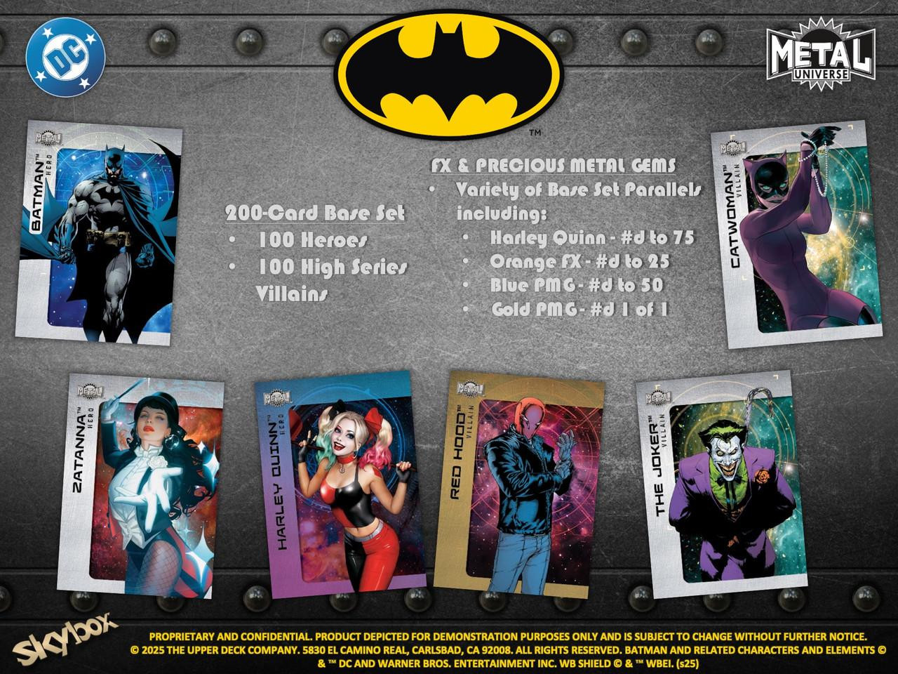 2025 Upper Deck Skybox Metal Universe Batman Hobby Box