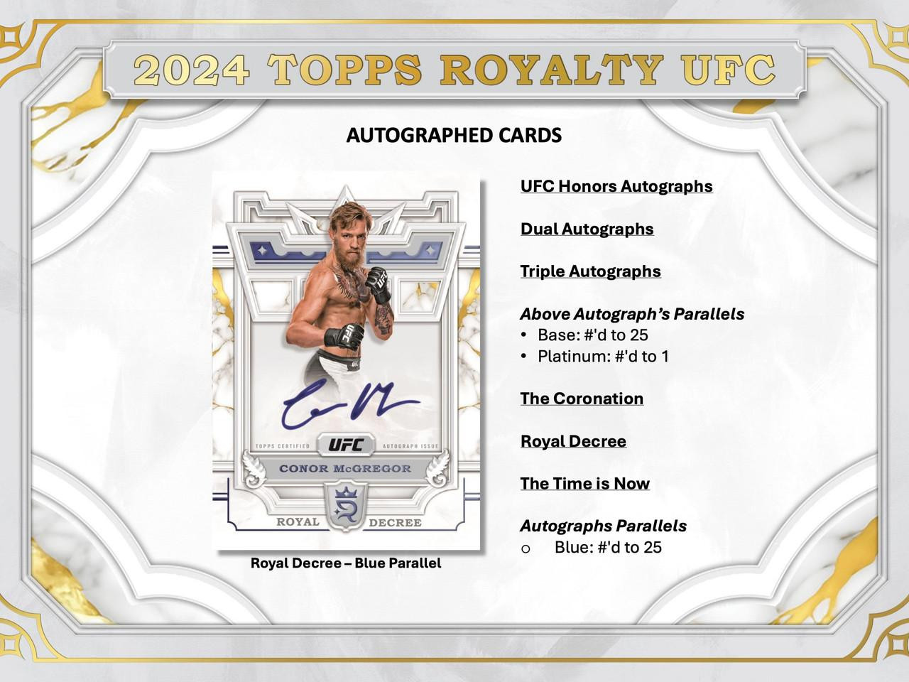 2024 Topps UFC Royalty Hobby Box