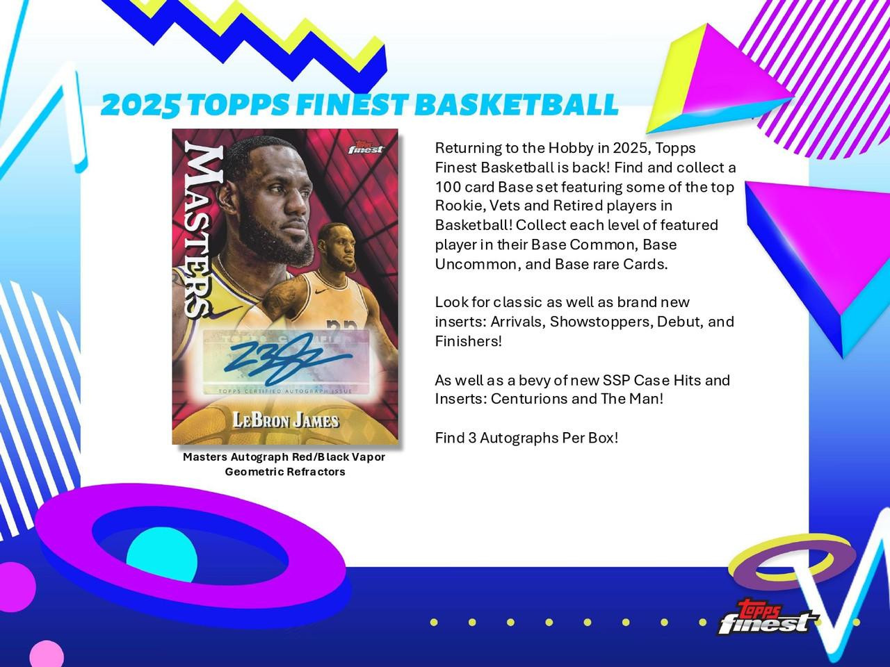 2024/25 Topps Finest Basketball Breaker's Delight Box
