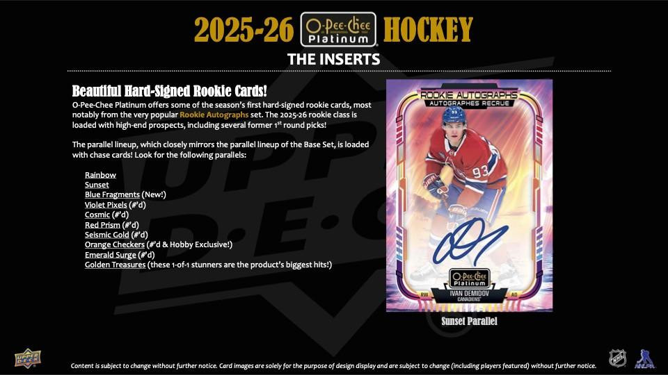 2025/26 Upper Deck O-Pee-Chee Platinum Hockey Hobby Box