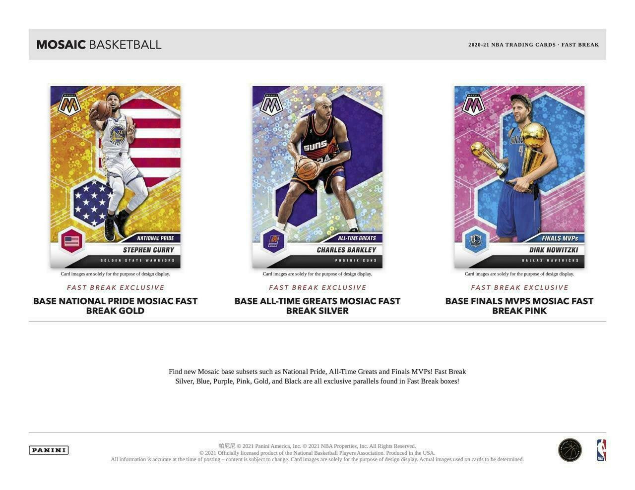 2020/21 Panini Mosaic Basketball Fast Break Pack